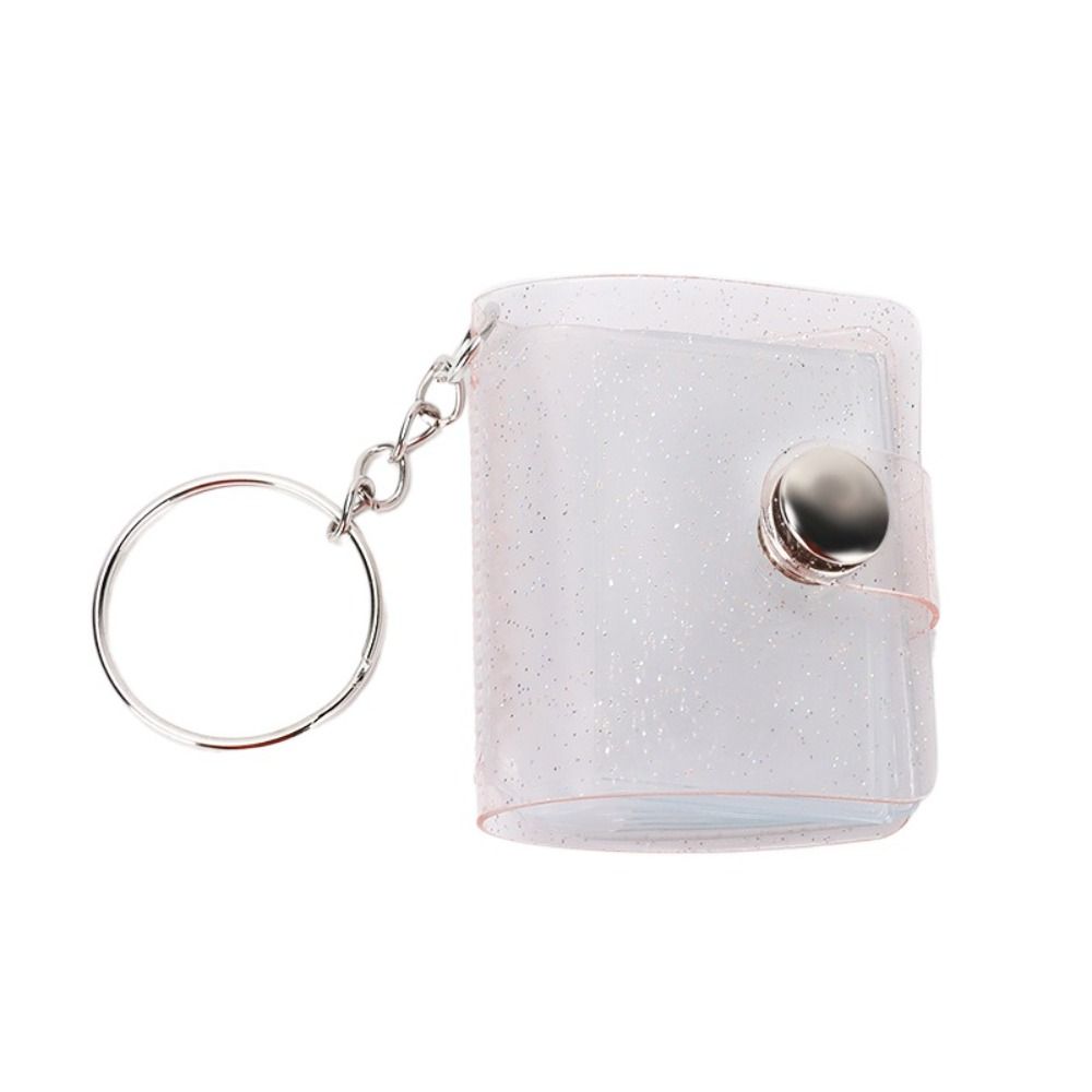 Easy Use With Keychain Mini Photo Album Snap Button Design DIY Storage ...
