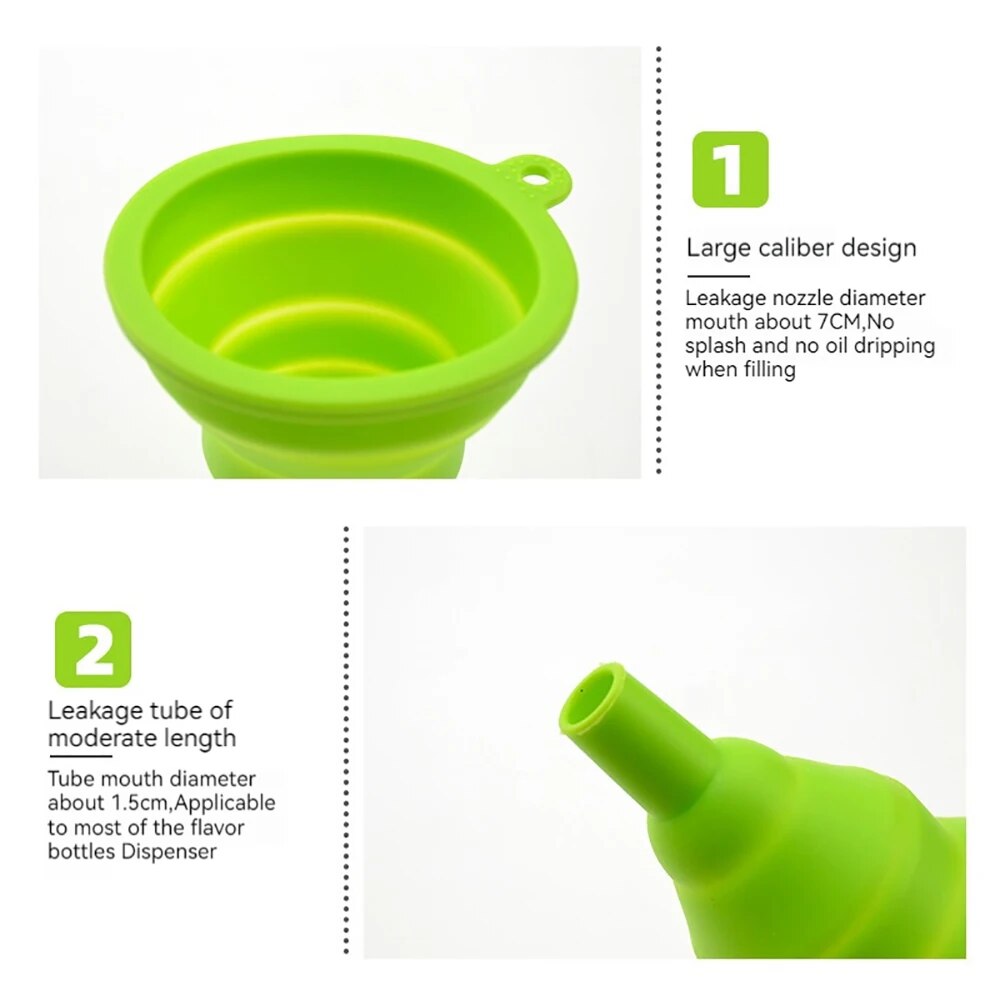 Engine Funnel Car Universal Silicone Liquid Funnel Washer Fluid Change ...