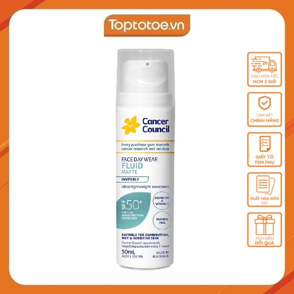 Kem chống nắng Cancer council face day wear 75ml - MixASale