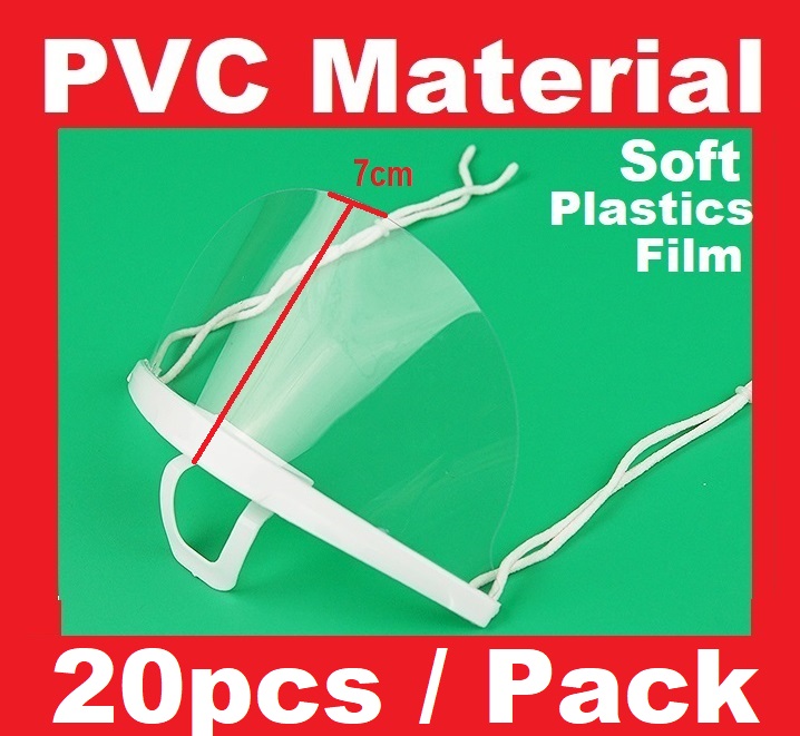 [10pcs | 20pcs] Transparent Spit Guard Mask | Food Hygiene Mouth Shield ...
