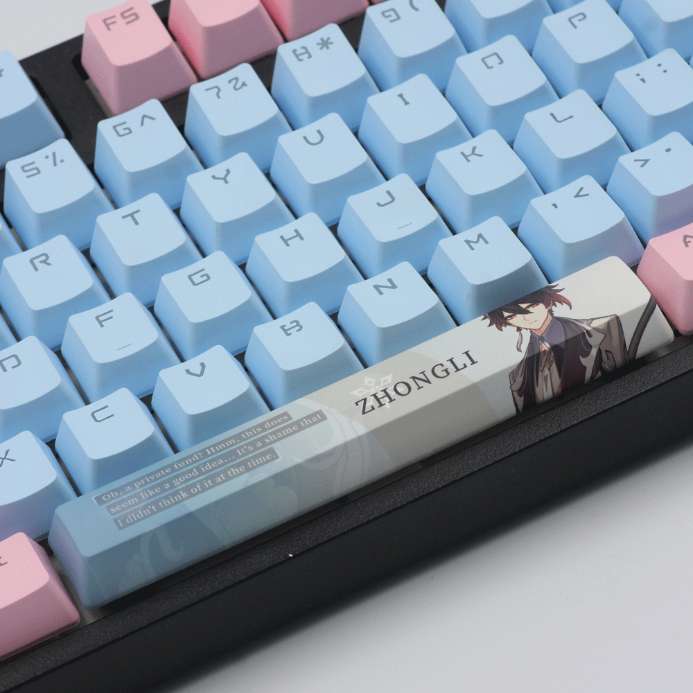Genshin Impact Spacebar Keycap 6.25U PBT คีย์บอร์ดสำหรับเล่นเกมมัลติฟั ...