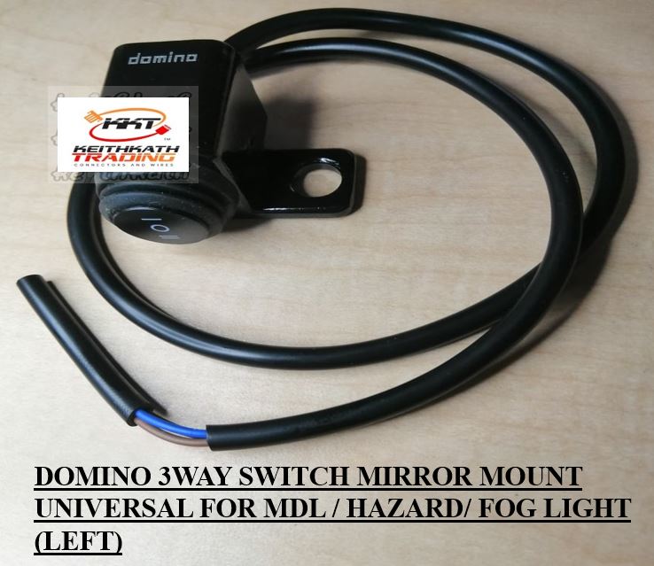 Domino 3way Switch Mirror Mount Universal for MDL/Hazard/Fog Light ...