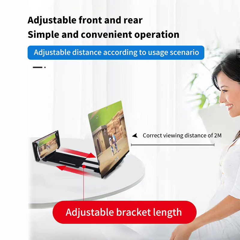 14 Inch Mobile Phone Screen Amplifier 3D Magnifying Glass Stand ...