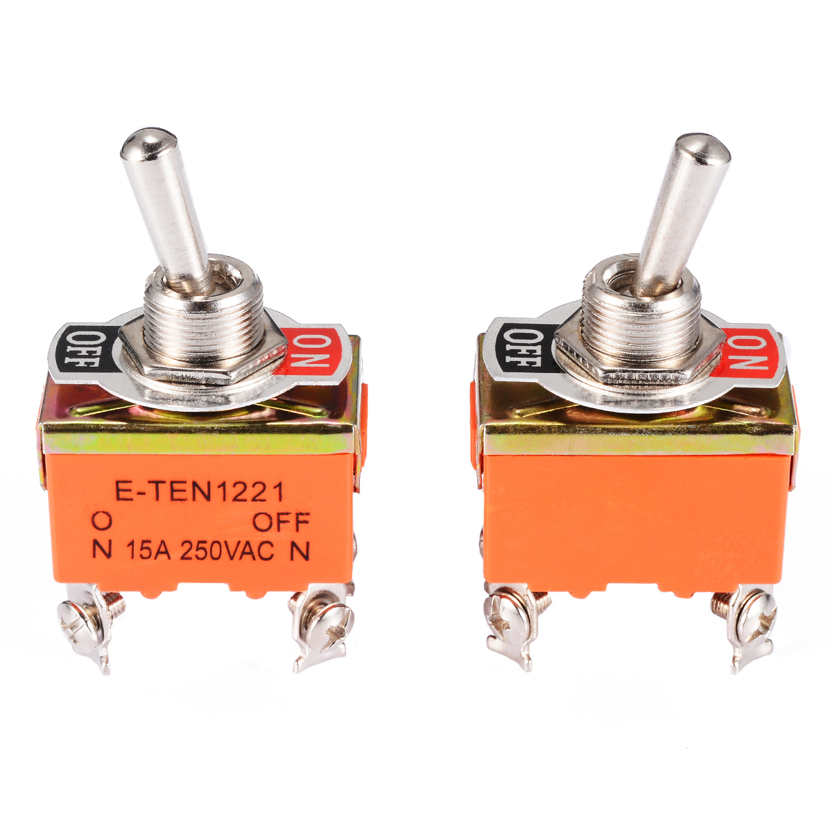 【TopazTrove】2pcs Electric Toggle Switch AC 250V 15A Amps On/Off 2 ...