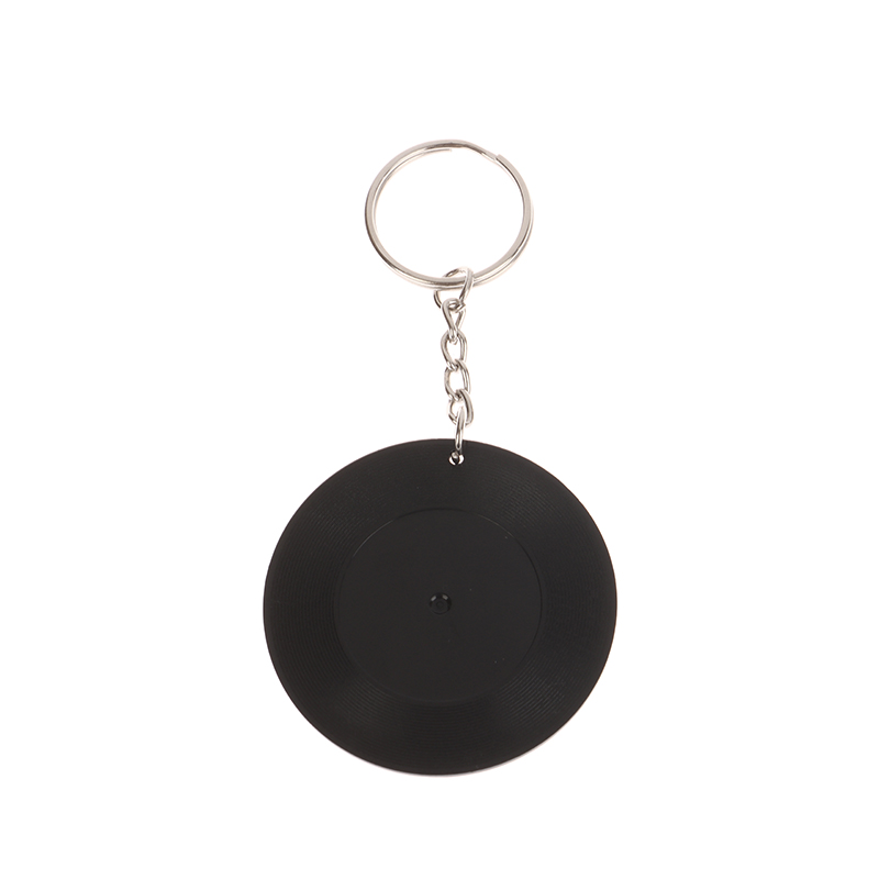 Vintage Mini Black Blank CD Keychain Retro Blank Kpop Album Keyring DIY ...