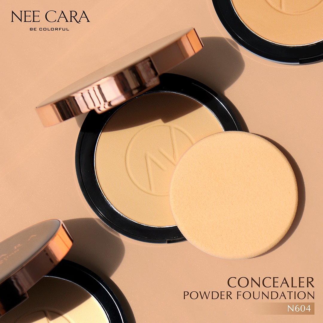 NEE CARA CONCEALER POWDER FOUNDATION SPF 25PA++ N604 นีคาร่า แป้งพัฟ ...