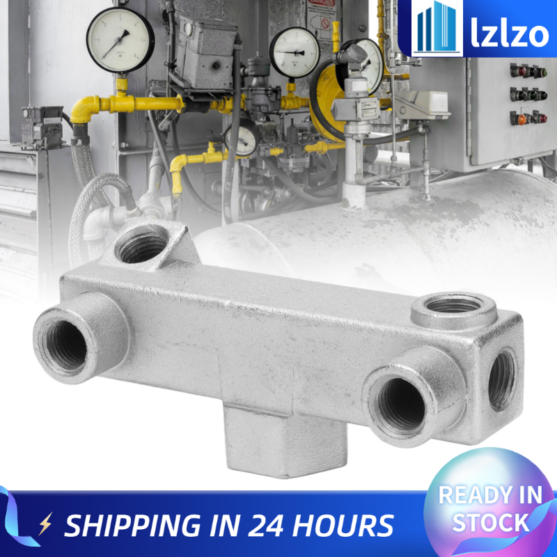 6 Way Connector Block Air Compressor Threaded Mainfold Distribution ...