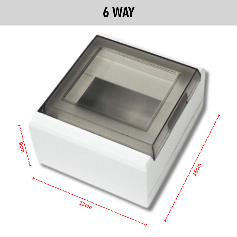TC Surface PVC MCB DB BOX 6 Way - 39 Way Consumer Unit / Consumer Box ...