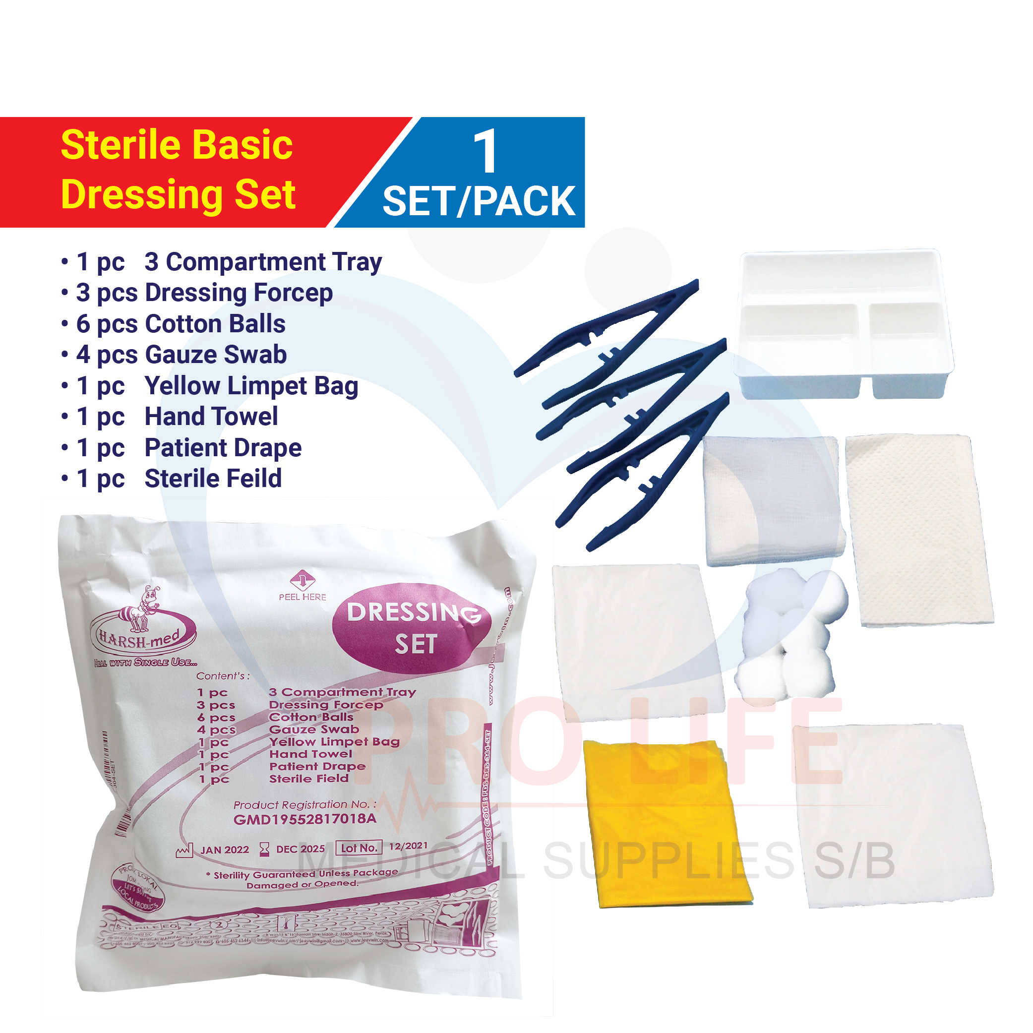 Sterile Basic Dressing Set 1pkt | Lazada