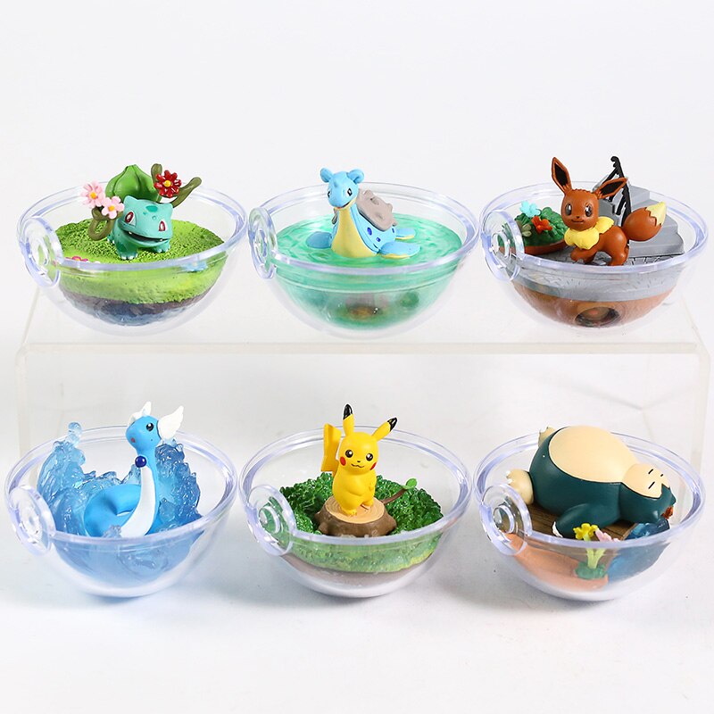 หุ่นแอคชั่น Pokemon Terrarium Vol.1ฟิกเกอร์สะสม ~ 10 Vulpix Mimikyu ...