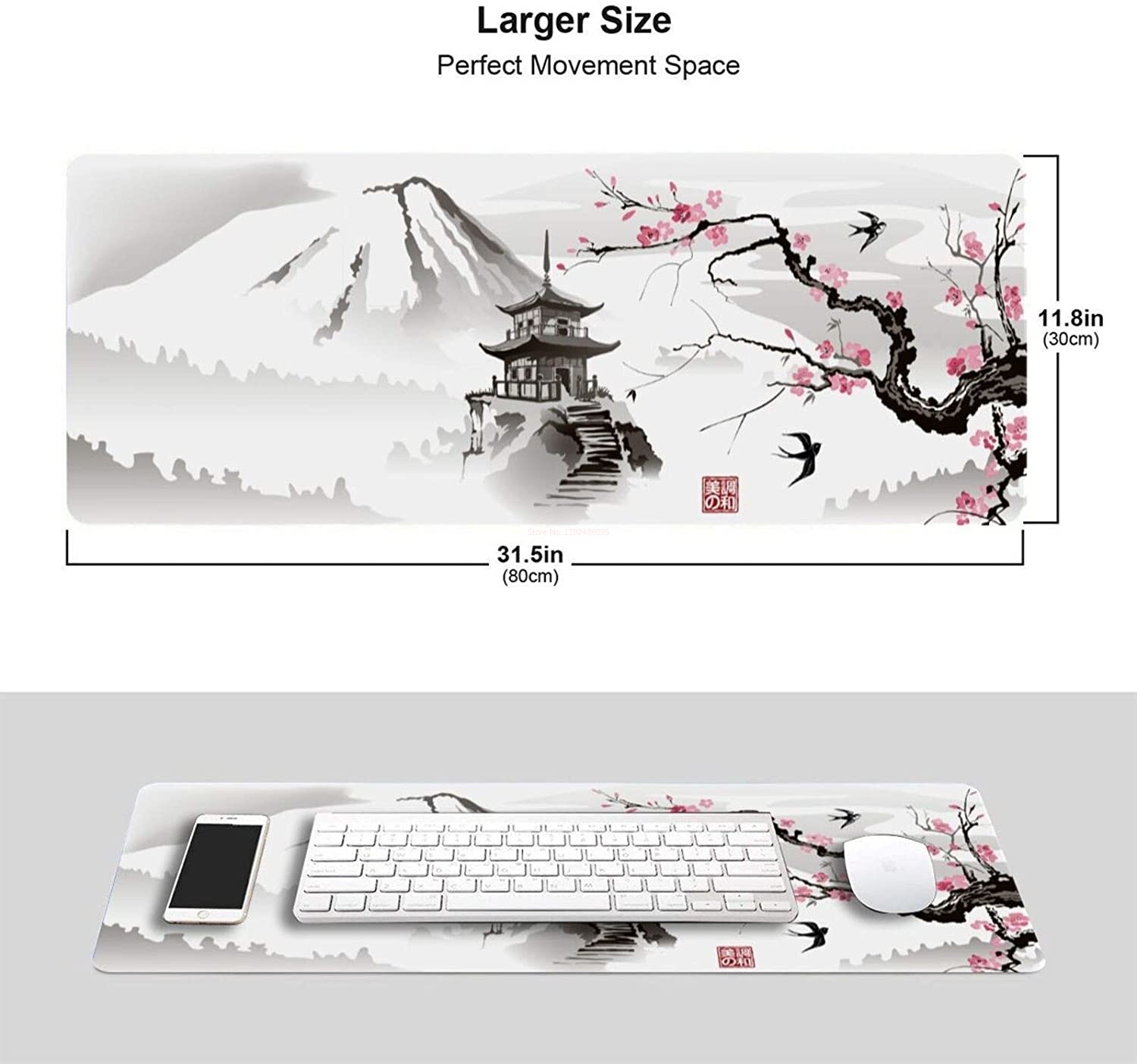 【linfang store】Mouse Pad Cherry Custom Computer New Table Pad Office ...