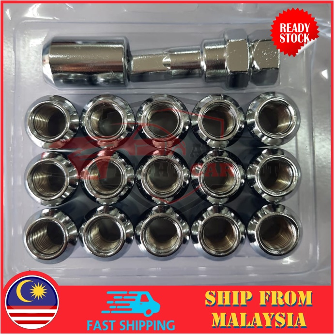 ALCK PROMOTION ALLEN KEY NUT OPEN END 【M12X1.5】(SILVER) | Lazada