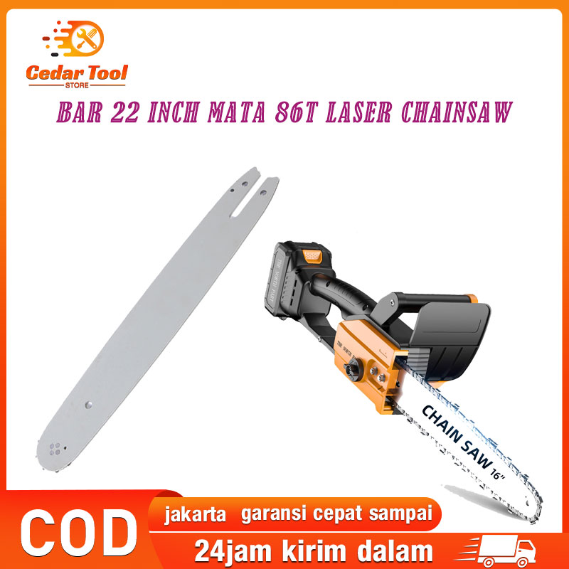 Guide Bar Chainsaw 22 inch Laser Untuk Mesin Gergaji Kayu Dan .325 Rantai Potong Chainsaw Bar ...