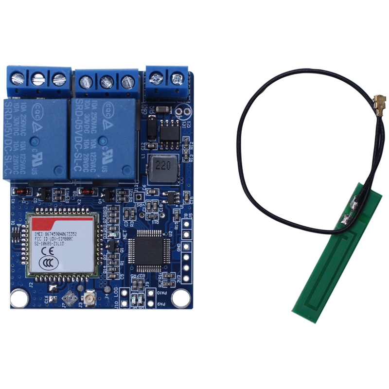 Sms Gsm Remote Control Switch Sim800C Stm32F103C8T6 2 Channel Relay ...
