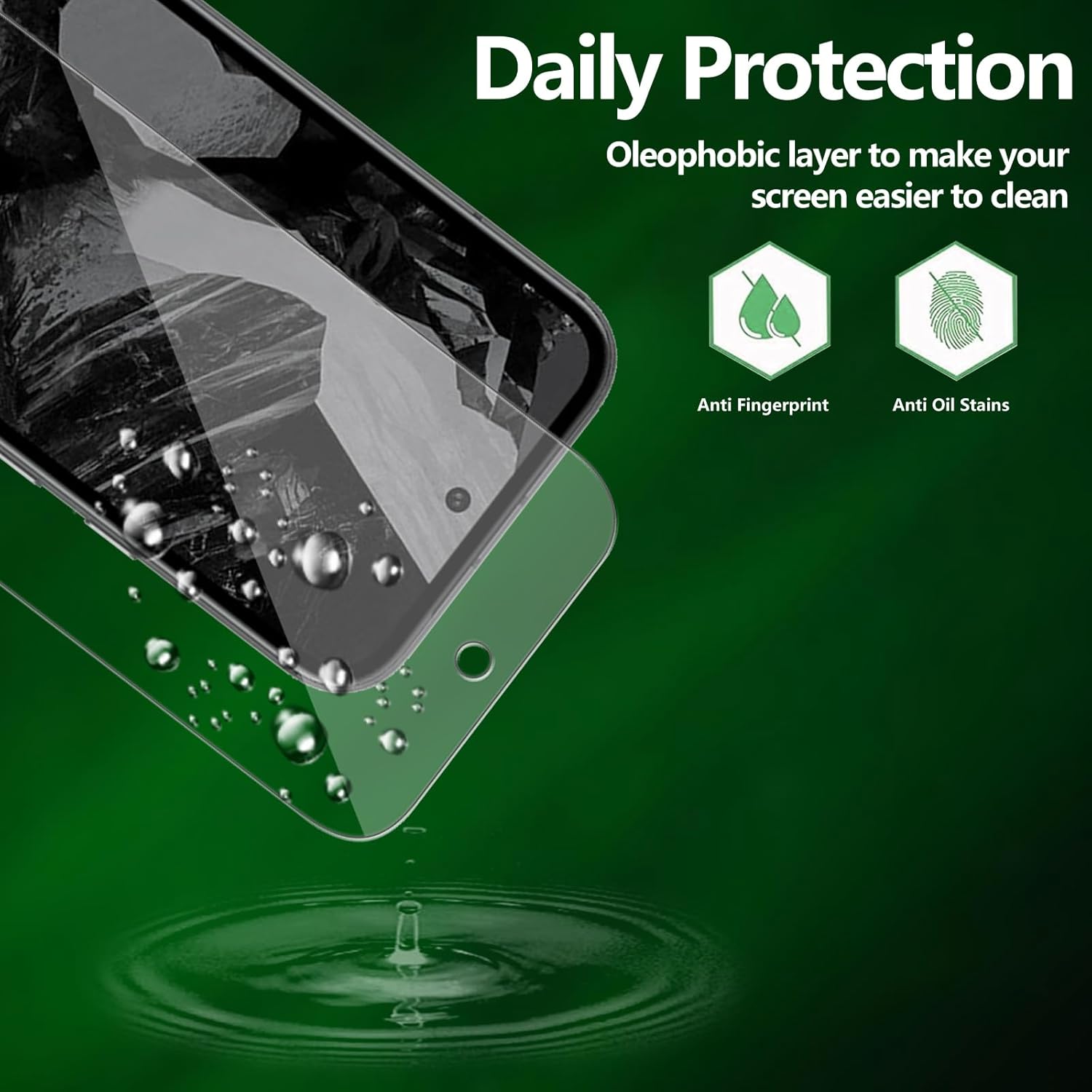 2 Pack for Google Pixel 8a Screen Protector, Tempered-Glass,Case ...