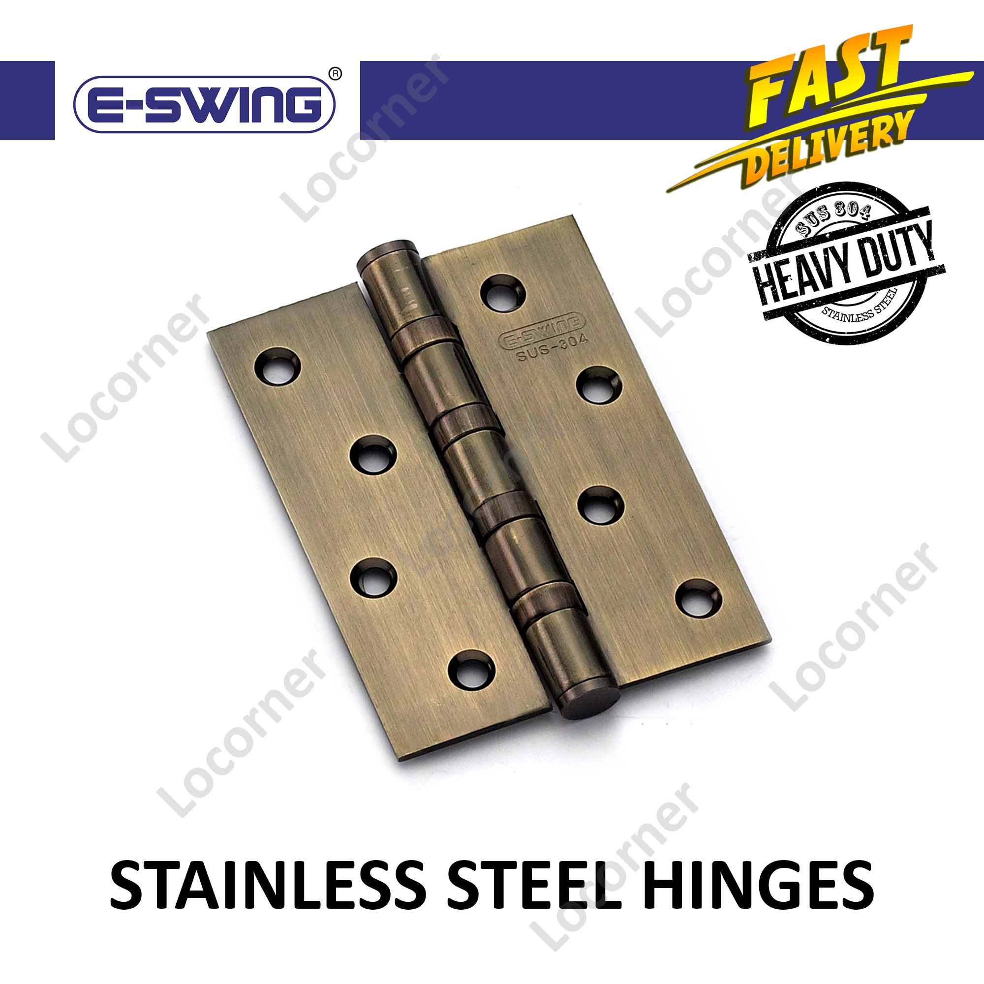 E-SWING Stainless Steel SUS 304 Hinges With Ball Bearing SH2543FT4B S/S ...