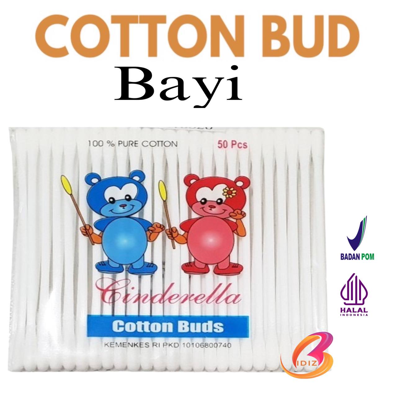 Cotton Bud Cinderella Dewasa Dan Baby Korek Pembersih Kuping Kepala ...