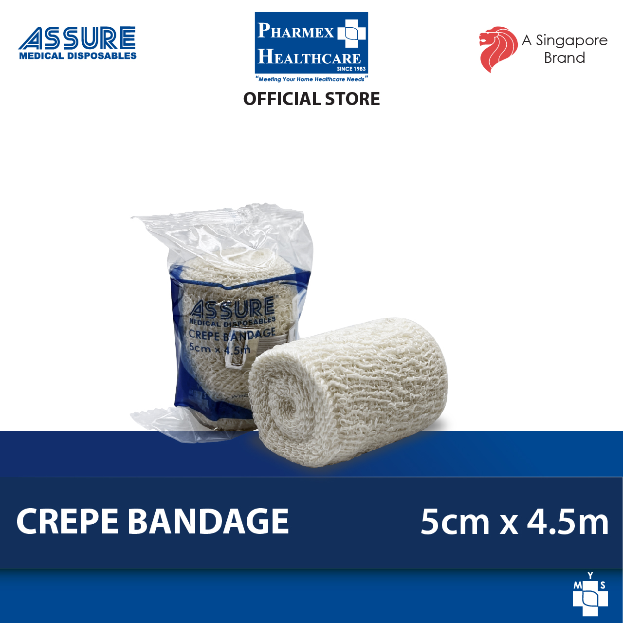 ASSURE Crepe Bandage 5cm x 4.5m | Lazada Singapore