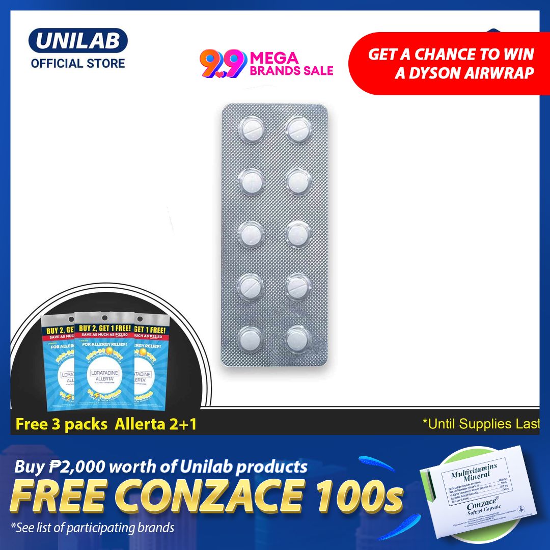 Unilab Allerta 10mg 10 Loratadine Tablets - For Fast Non-Drowsy Relief ...