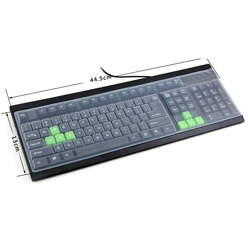 Picha New 1PC Universal Silicone Desktop Computer Keyboard Cover Skin ...