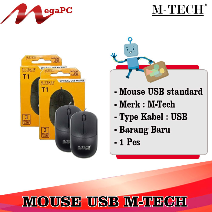 Mouse M-Tech Usb Standart | Lazada Indonesia