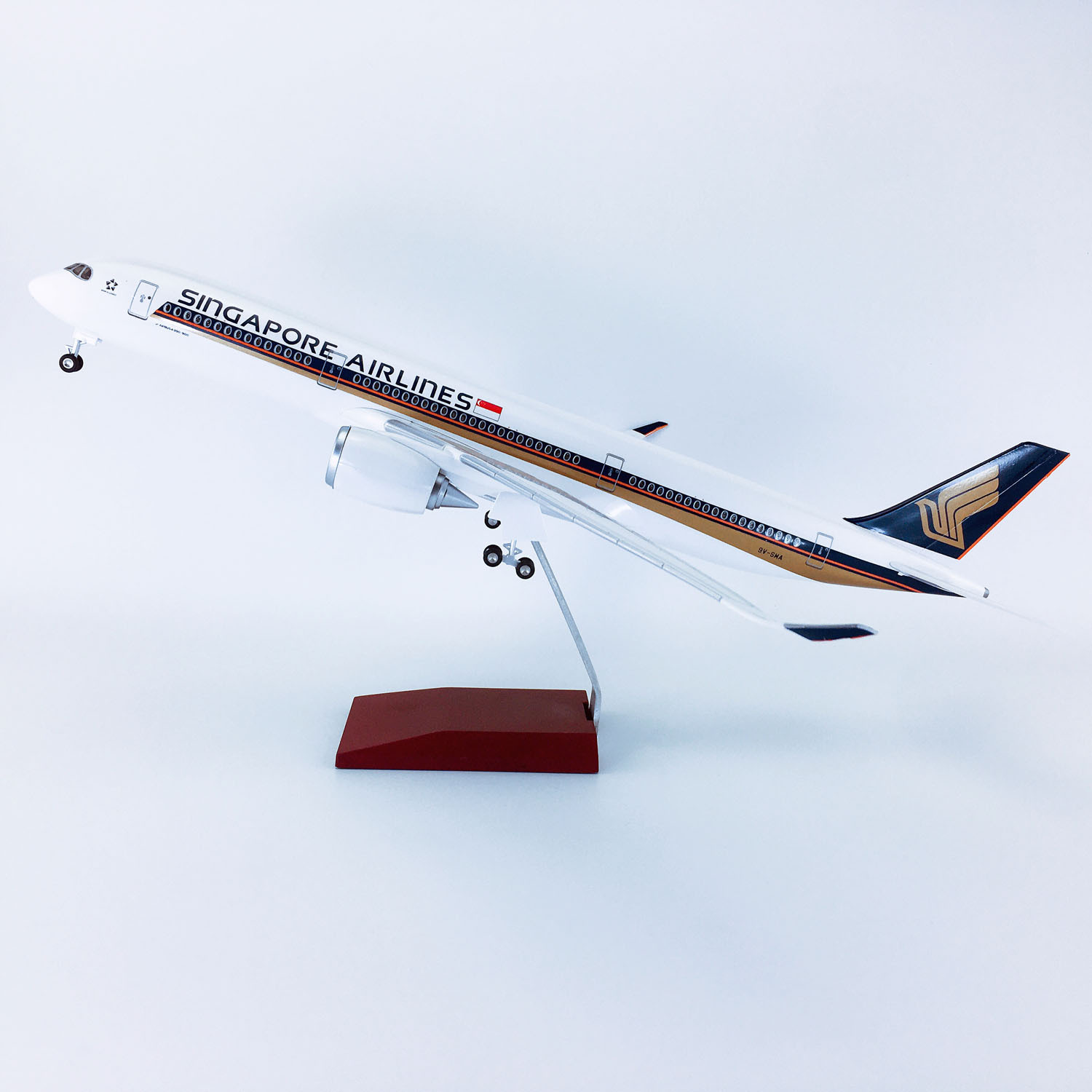 Singapore Airlines (SIA, SQ) AirBus A350-900 Airplane Model (1:144 ...