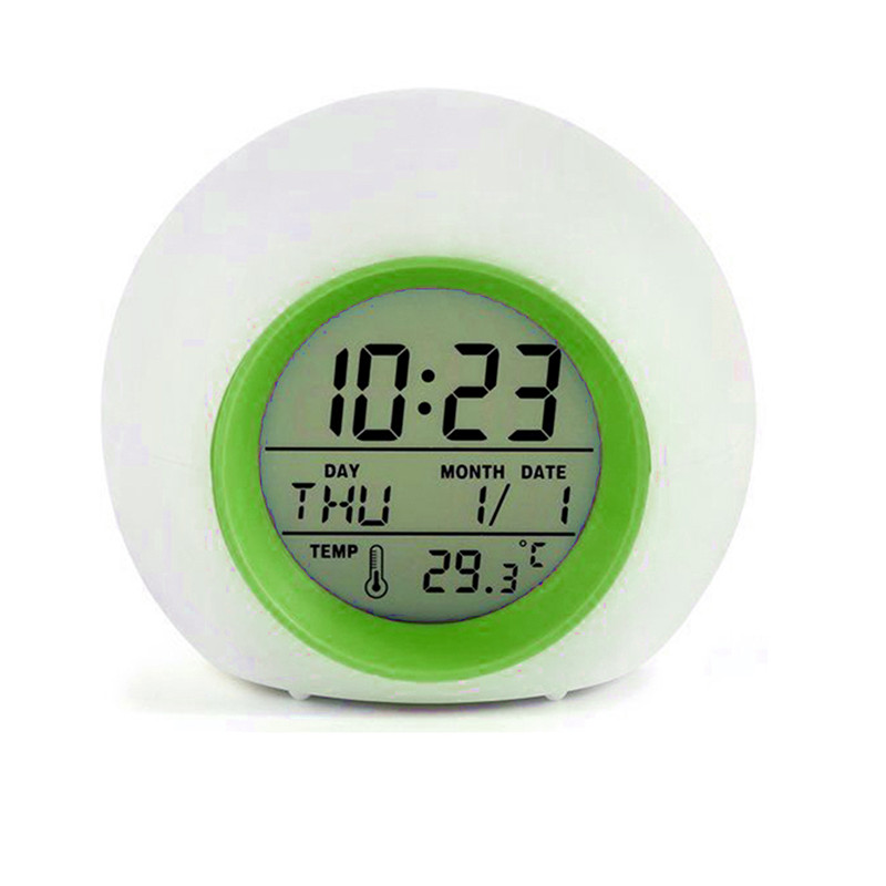 【New Trend】XNCH Color changing Digital LED Wake Up Light Desk Alarm ...