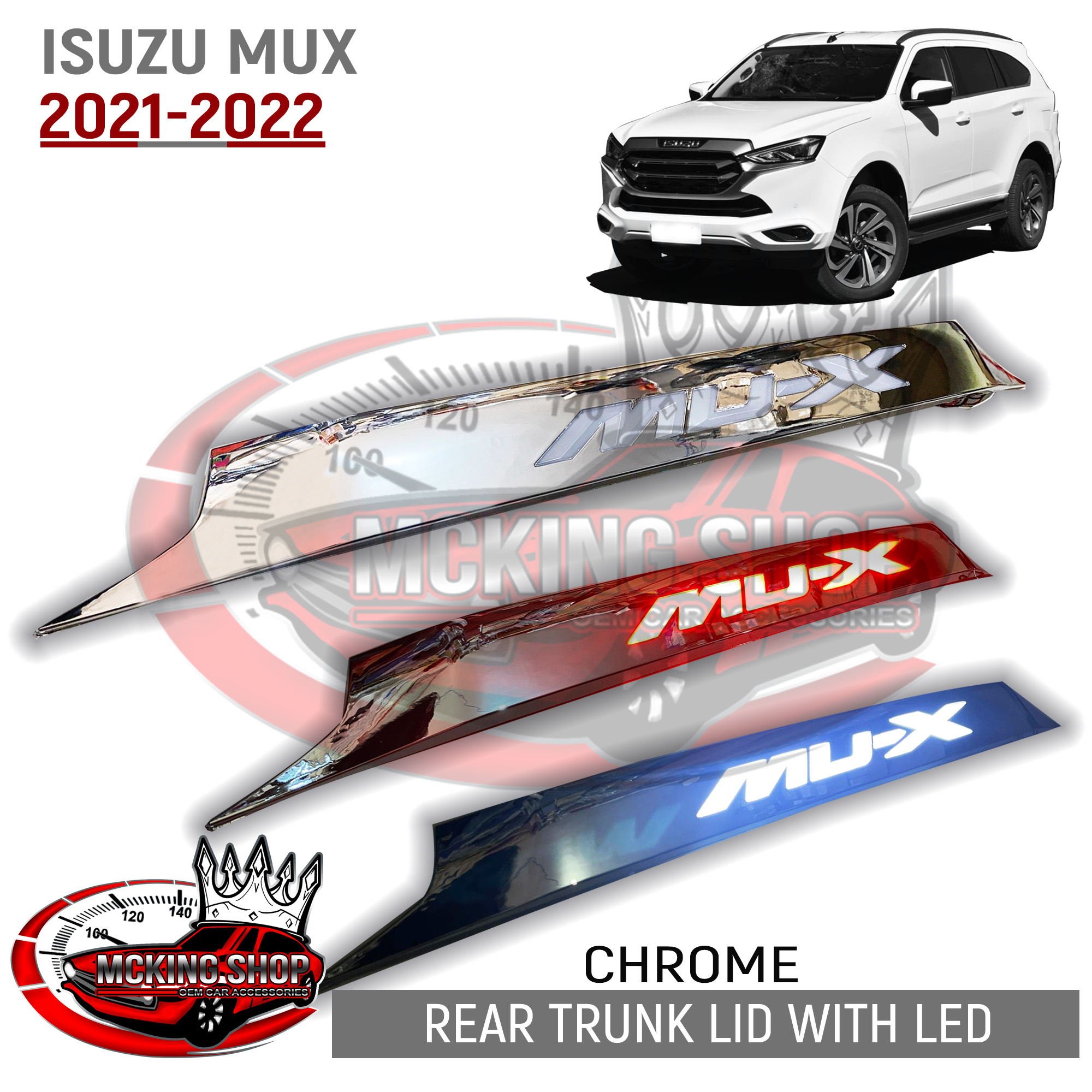 Isuzu Mux 2022 Rear Trunk Lid Assembly (Dual Function Full LED MUX Logo ...