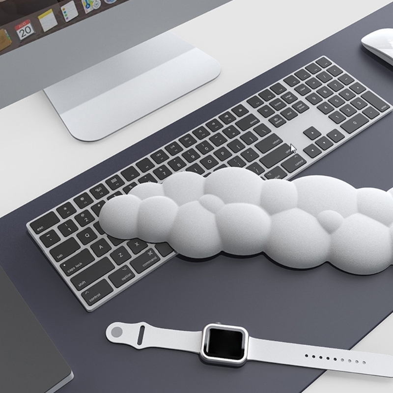 Cloud Shape Wrist Rest Pad Pu Material Rubber Base Memory Foam For 100 ...