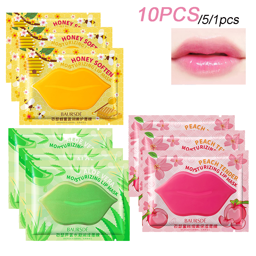 1/5/10 Pack Collagen Nourishing Lip Mask Anti Aging Wrinkle Moisturizer ...