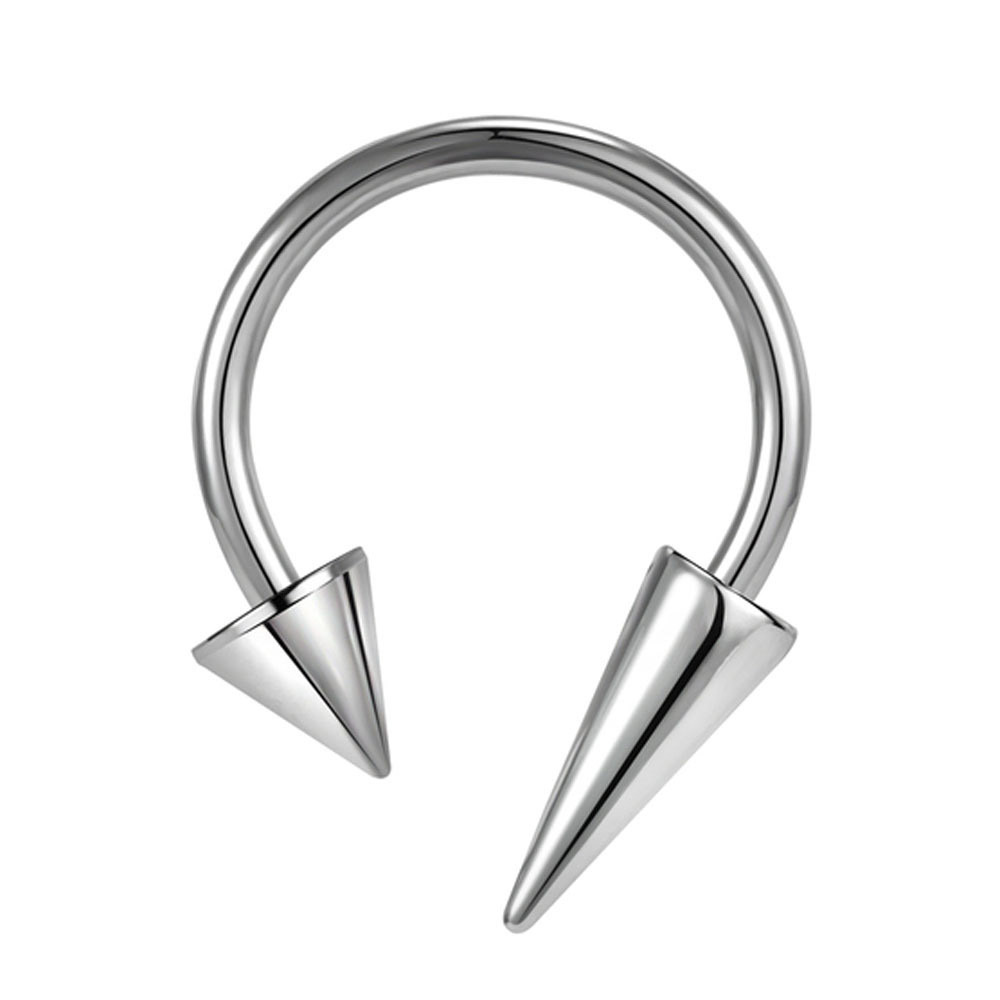 Stainless Steel Tapered Nasal Septum Lip Ring Horseshoe Lip Nose Ring ...