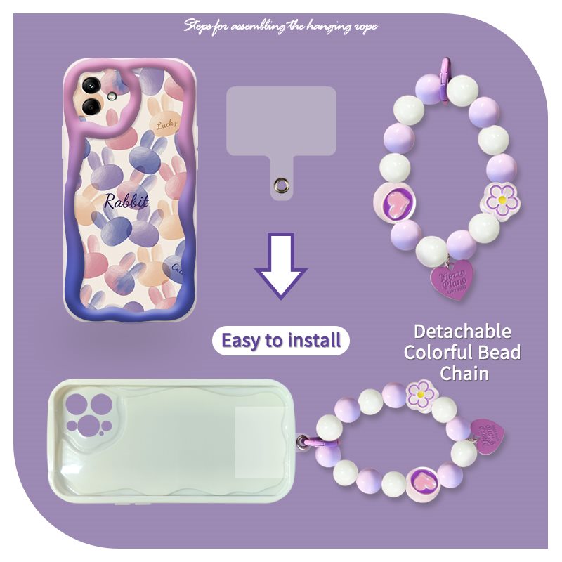 Wave border For Girls Phone Case For Samsung Galaxy A04/SM-A045F/M ...
