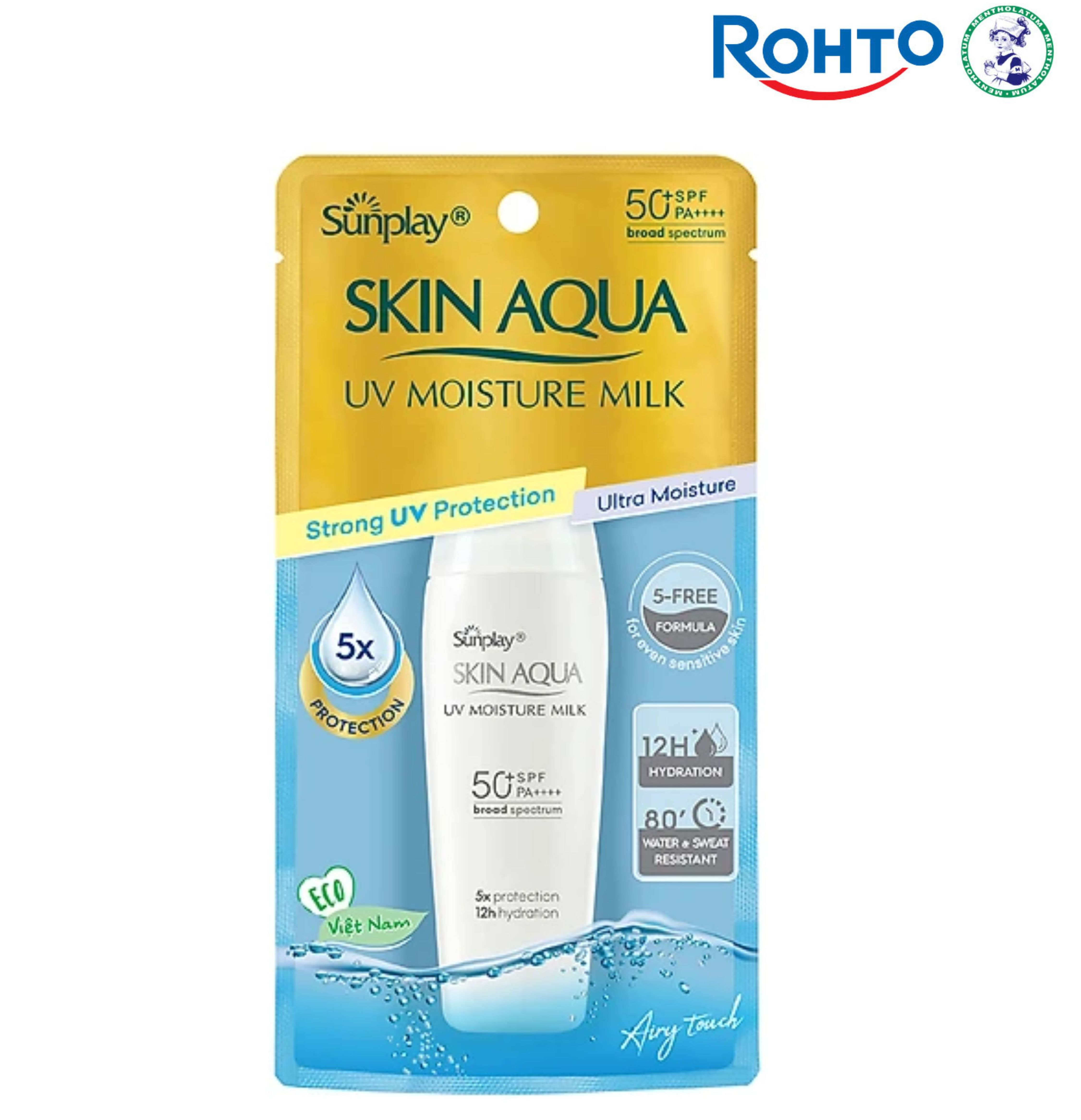 Rohto Mentholatum Sunplay Skin Aqua UV Moisture Milk 30g For Dry Skin ...