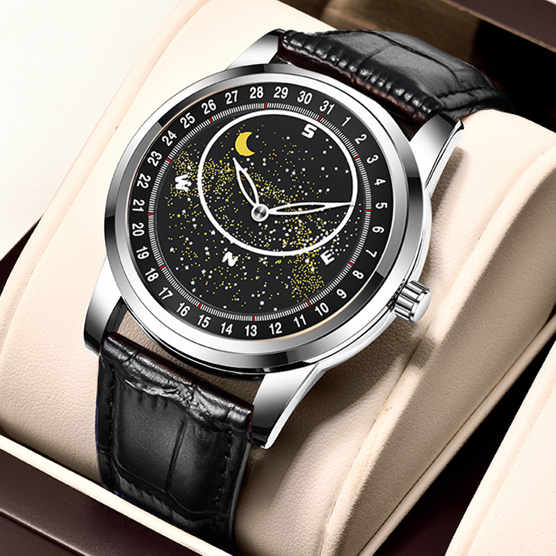 【New arrival】Starry Sky Revolving Dial Camoodi Men's Fashion Automatic ...