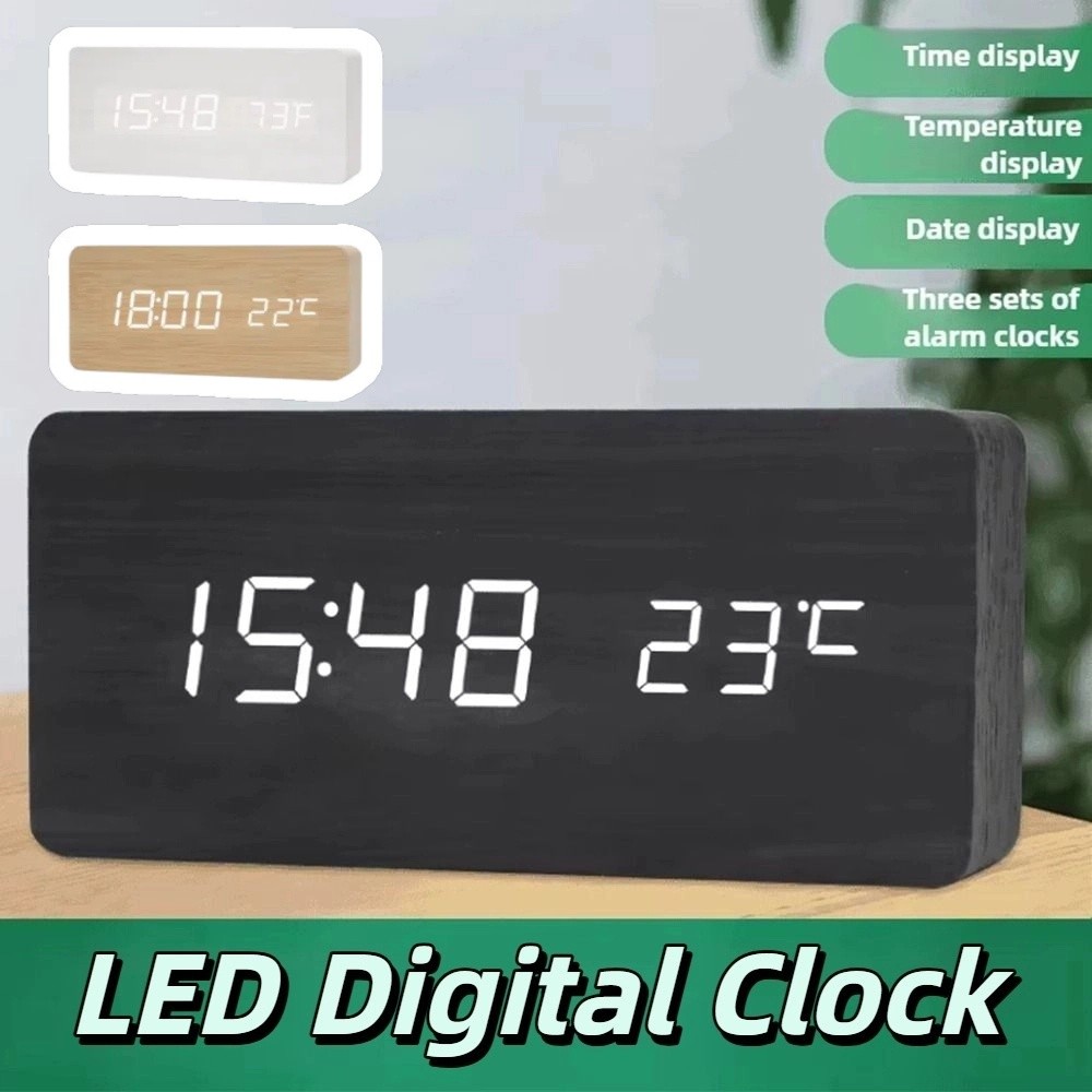 Modern Large Display Digital Alarm Clock LED Digital Display ...