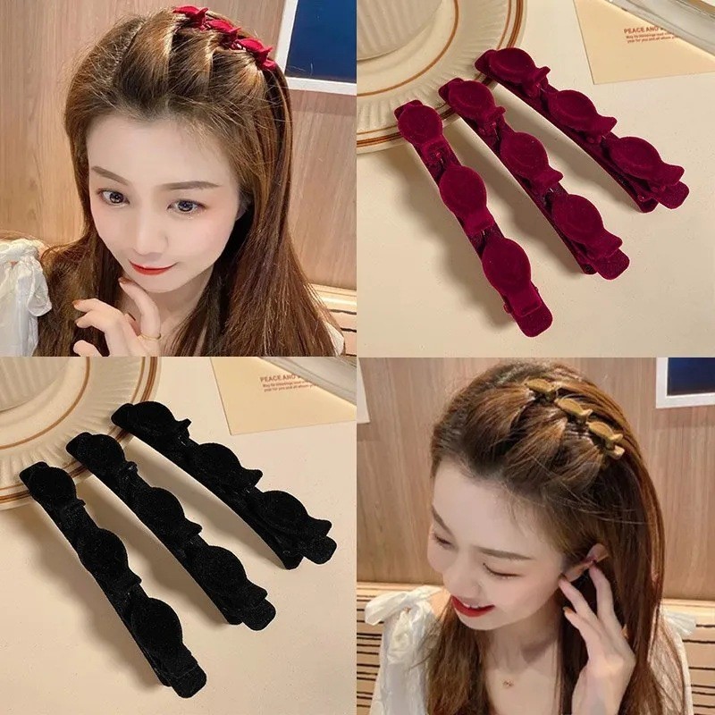 1pcs Women Fashion Korean Cute Flocked Hair Accessories Gifts Flocking ...