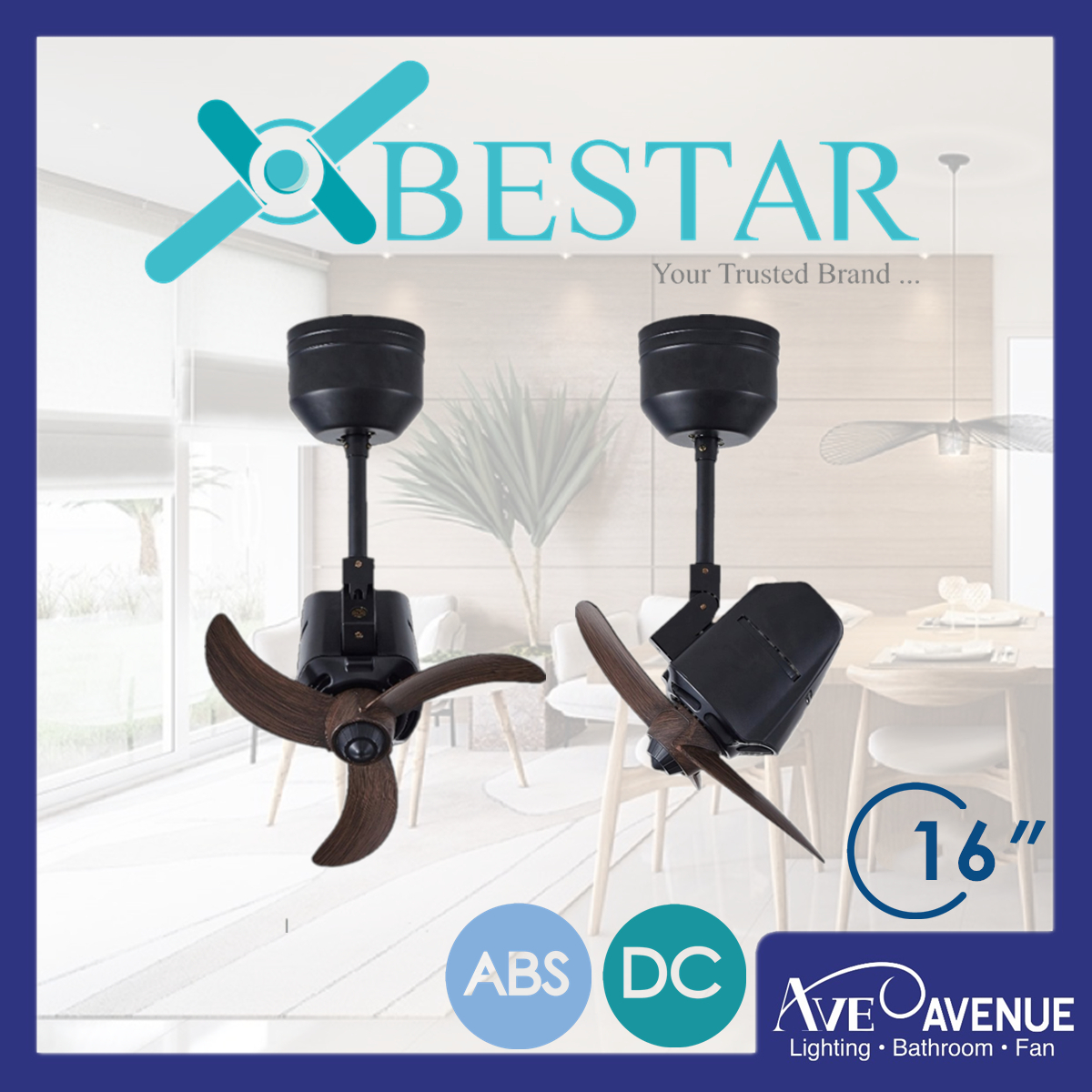 Bestar Dino DC Motor Corner Fan 16 Inch with Remote Control | Lazada ...