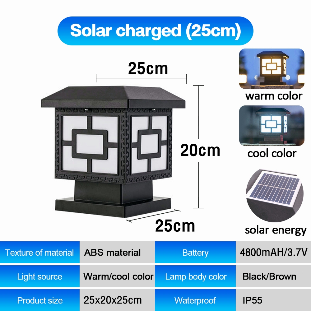 Solar Outdoor Gate Light Solar Light Outdoor Lighting Gate Lamp ...