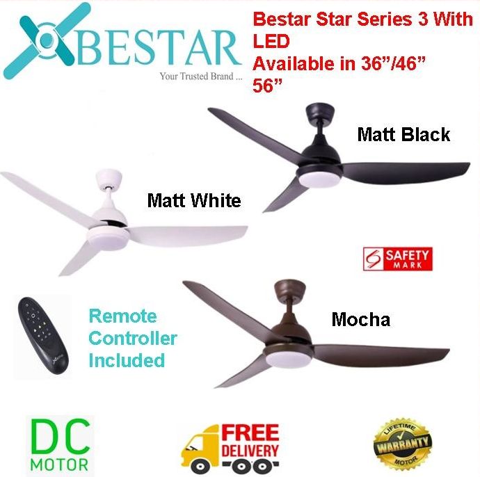 Bestar Star 3 DC Ceiling fan | Lazada Singapore