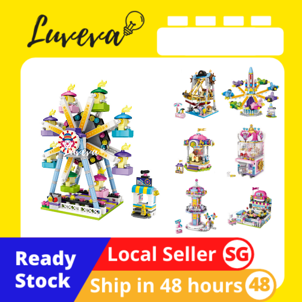 Luveva Loz Lego moc mini - Amusement Park Nanoblocks (Pirate ship ...