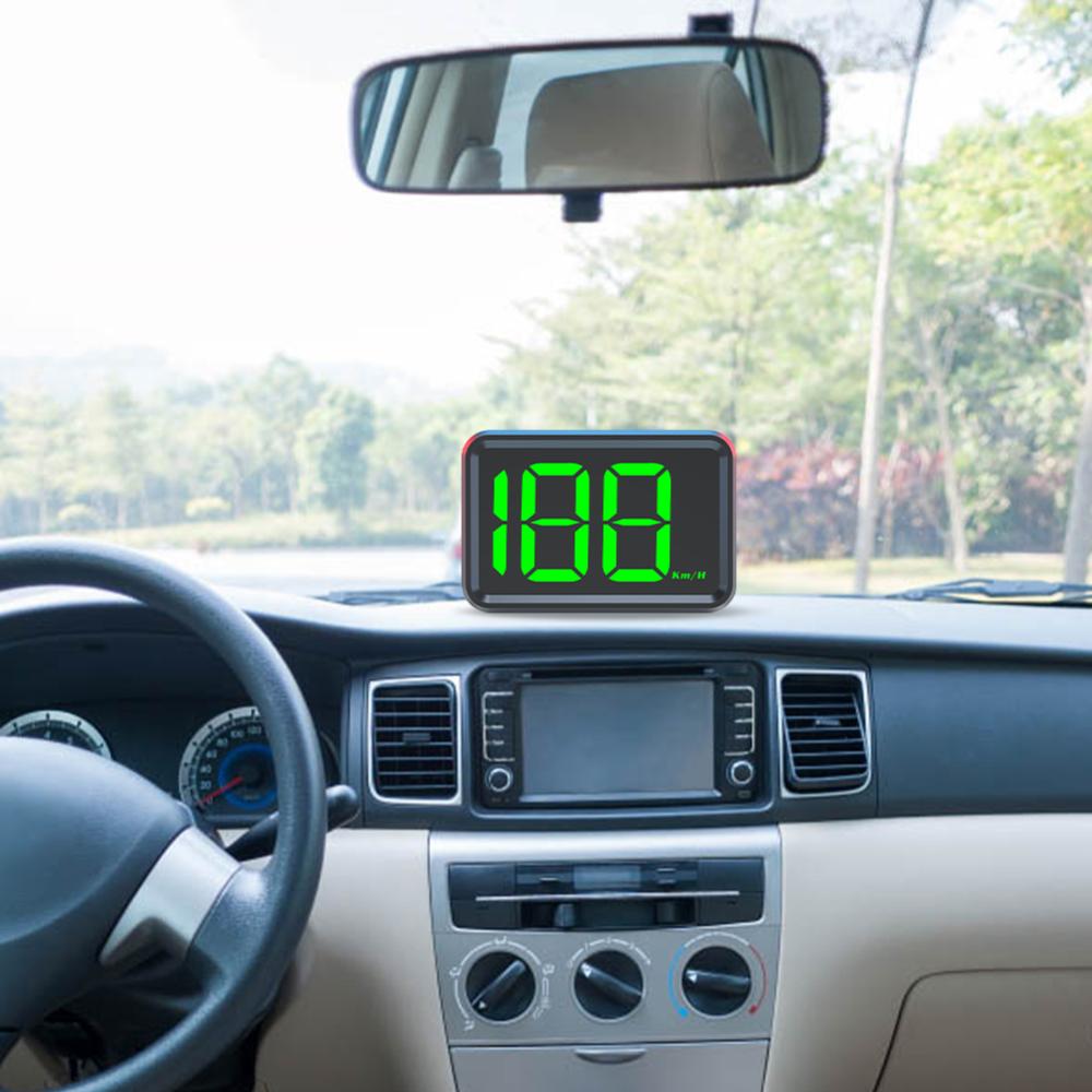 GPS KMH MPH HUD Digital Speedometer Head Up Display Digital Speed Meter ...