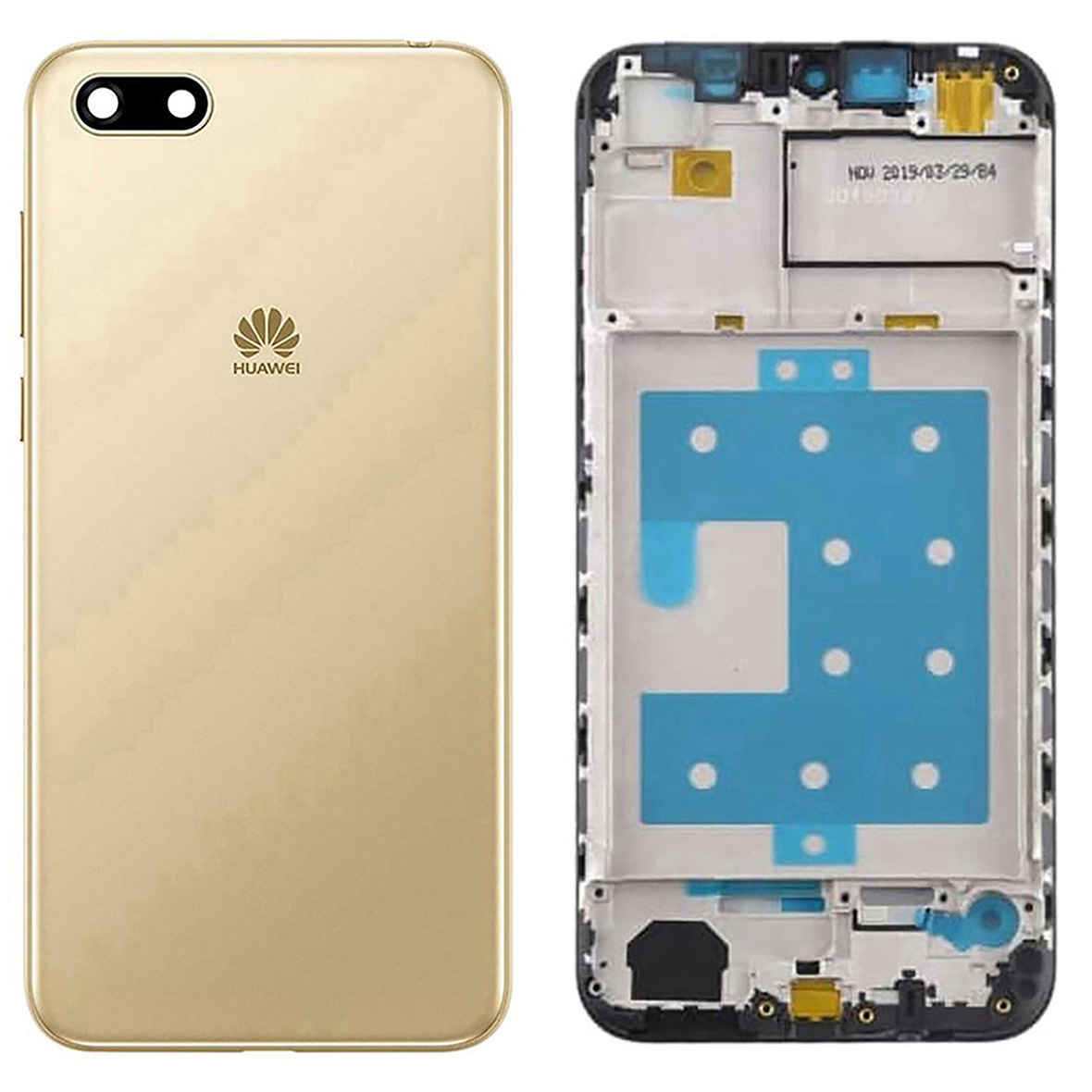 Huawei Y5 Prime 2018 Middle Frame Housing with Power Volume Buttons ...