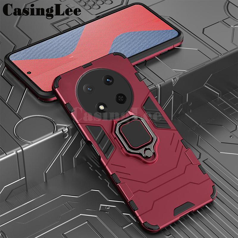 For Honor X9C Case Shockproof Armor Stand with Holder Car adsorb Ring ...