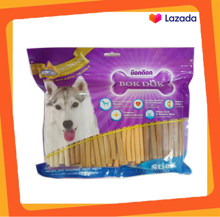 BOKDOK STICK ขนมสุนัข รสนม,ตับ,ไก่,เนื้อ 700 กรัม | Lazada.co.th
