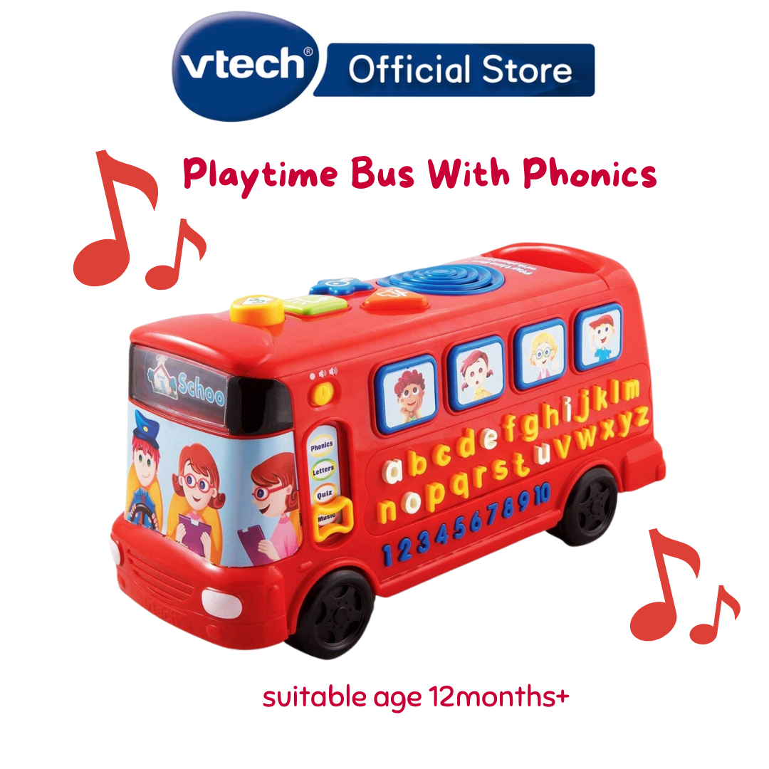 VTech Playtime Bus with Phonics Suitable for Age 1+ Years | Lazada