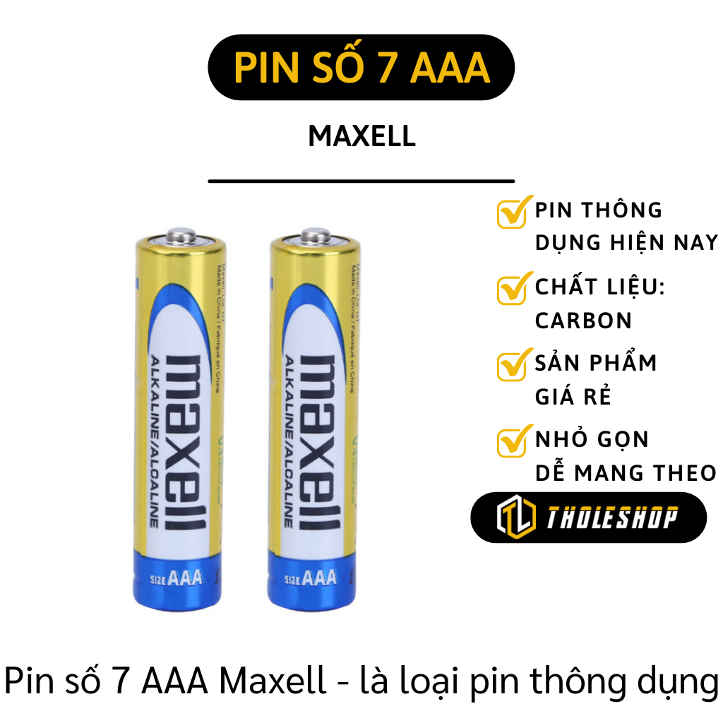 Pin số 7 AAA Maxell - Combo 2 viên pin AAA 1.5V - Pin sạc - Pin đũa ...