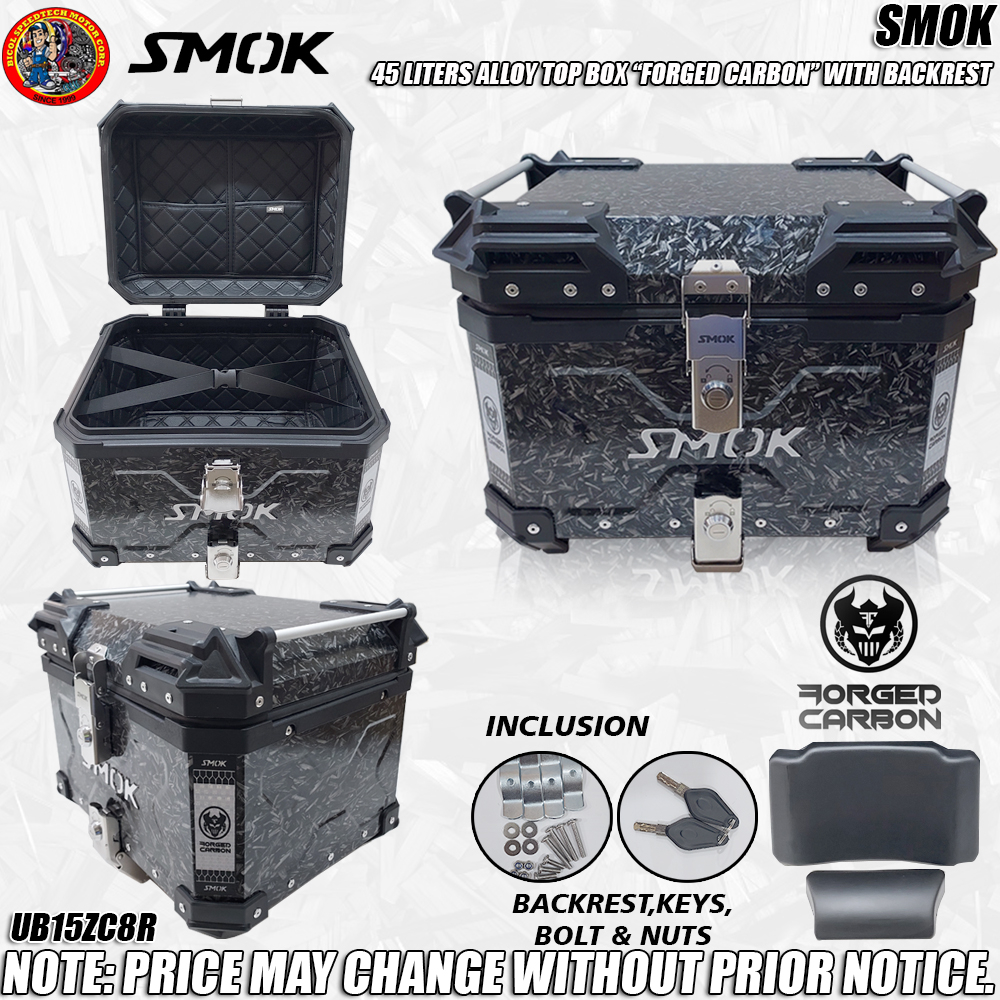 SMOK 45 LITERS ALLOY TOP BOX FORGED CARBON WITH BACKREST UB15ZC8R ...
