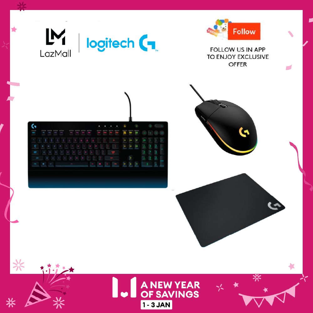 Logitech G203 2nd Gen Wired Gaming Mouse + Logitech G213 Prodigy RGB ...