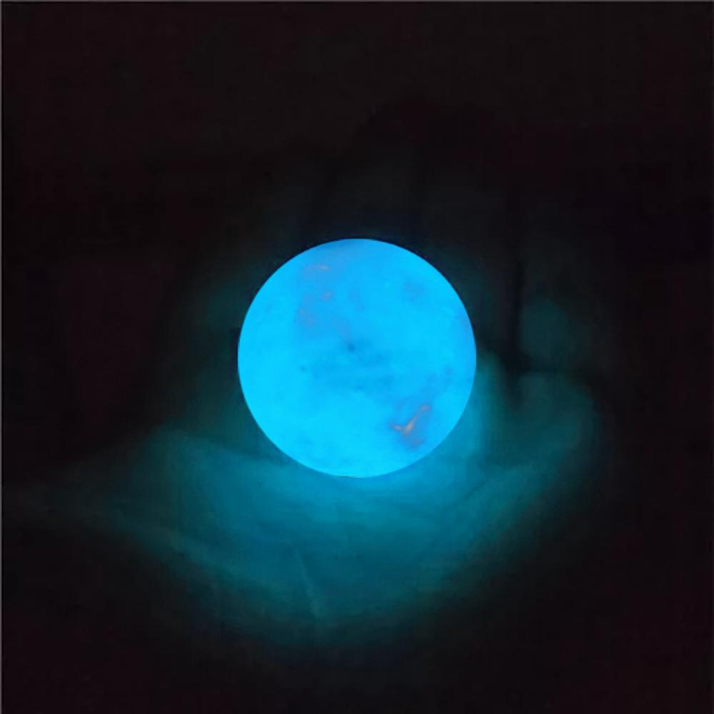 Glowing stone Blue Luminous Quartz Crystal Sphere Glow In The Dark ...