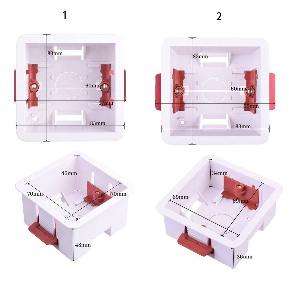 Junction Box Gypsum Board Box Embedded Install 86 Type Wall Socket ...
